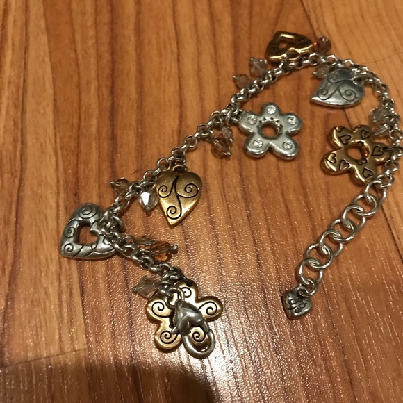 Brighton | Jewelry | Brighton Gold And Silver Charm Bracelet | Poshmark